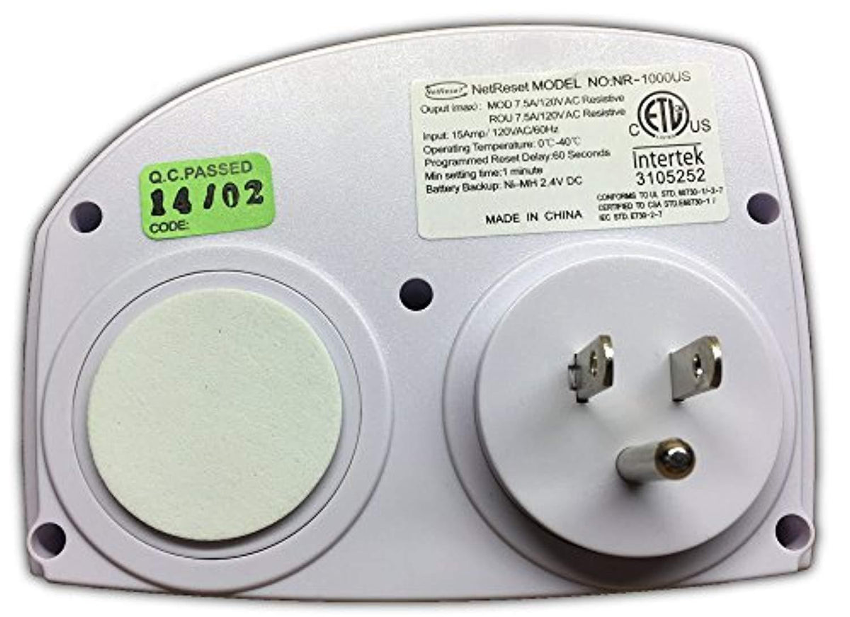 NetReset NR-1000US Smart Power Cycler for Modems and Routers supports ...
