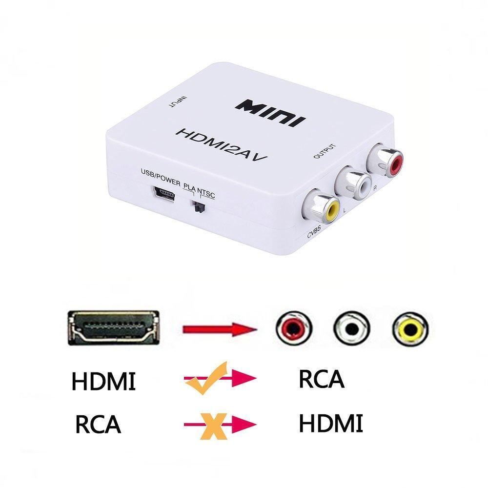 Anpow 1080P HDMI to AV 3RCA CVBs Composite Video Audio Converter Adapt ...