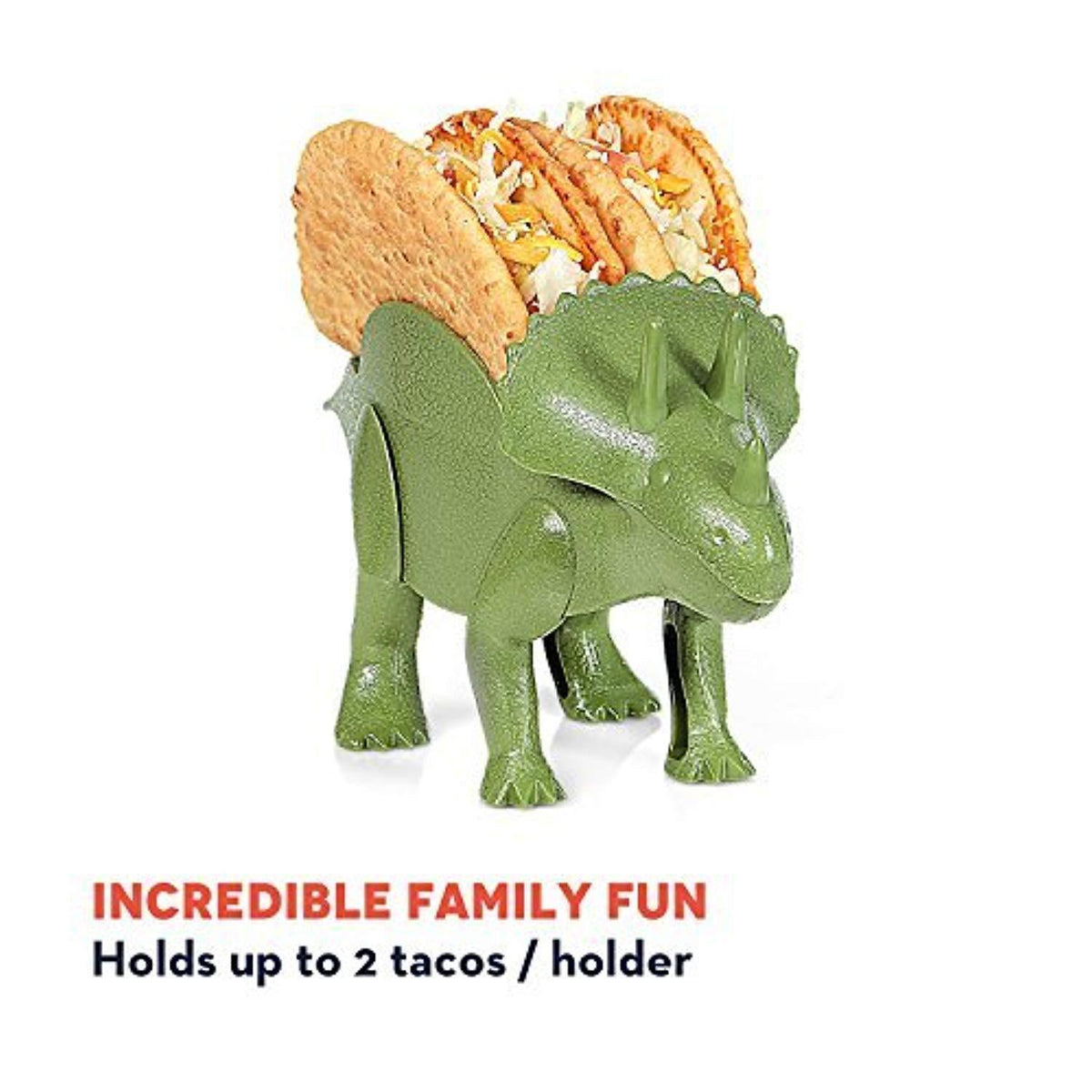 2-Pack Triceratops Taco Holder, Dinosaur Statue Taco Stands Shell Hold ...