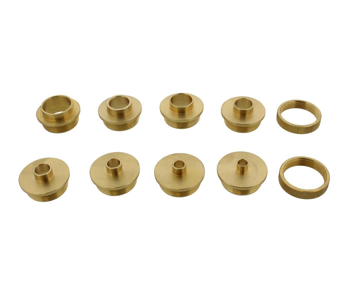 DCT Brass Router Template Guides Bushing 8-Piece Set and 2 BONUS Lock ...
