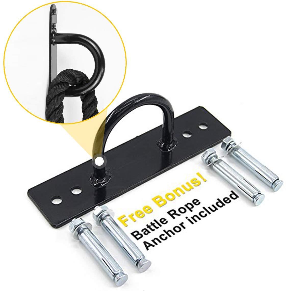 POWER GUIDANCE Battle Rope, 1.5/2 Inch Diameter Poly Dacron 30, 40, 50 ...