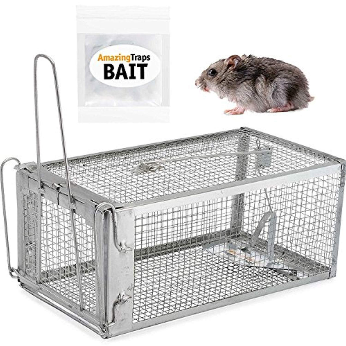 AmazingTraps The Amazing Humane Rat Trap w/Starter Bait - Catches Rats ...