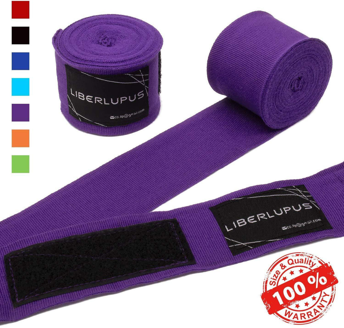 Liberlupus Boxing Hand Wraps for Men & Women, 120 & 180 Inches Wraps f ...